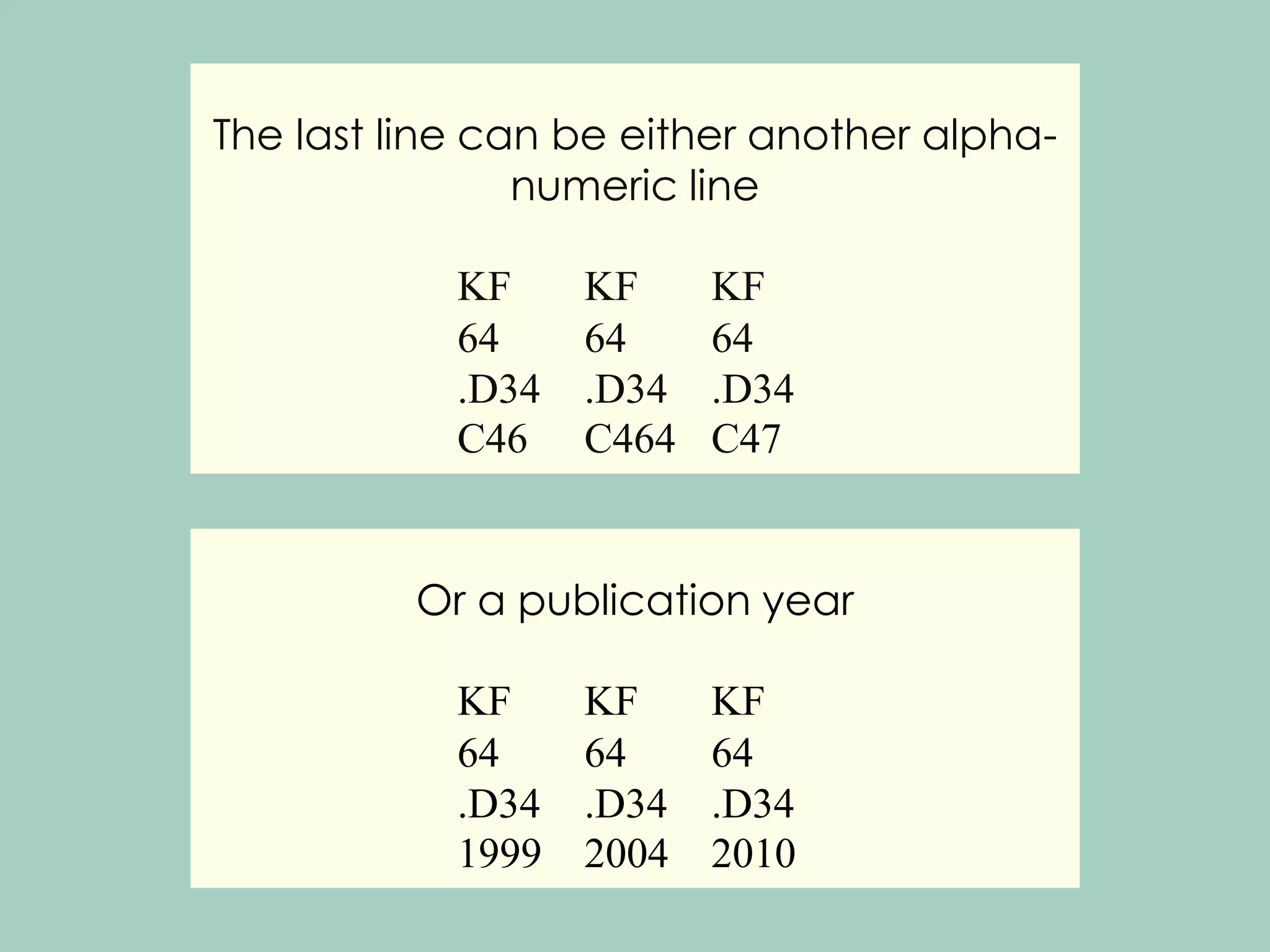 LC Call Numbers | PPTX