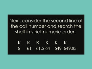 LC Call Numbers | PPTX