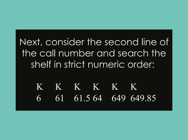 LC Call Numbers | PPTX