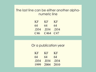 LC Call Numbers | PPTX