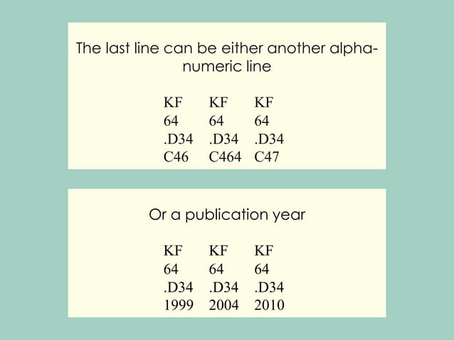 LC Call Numbers | PPTX