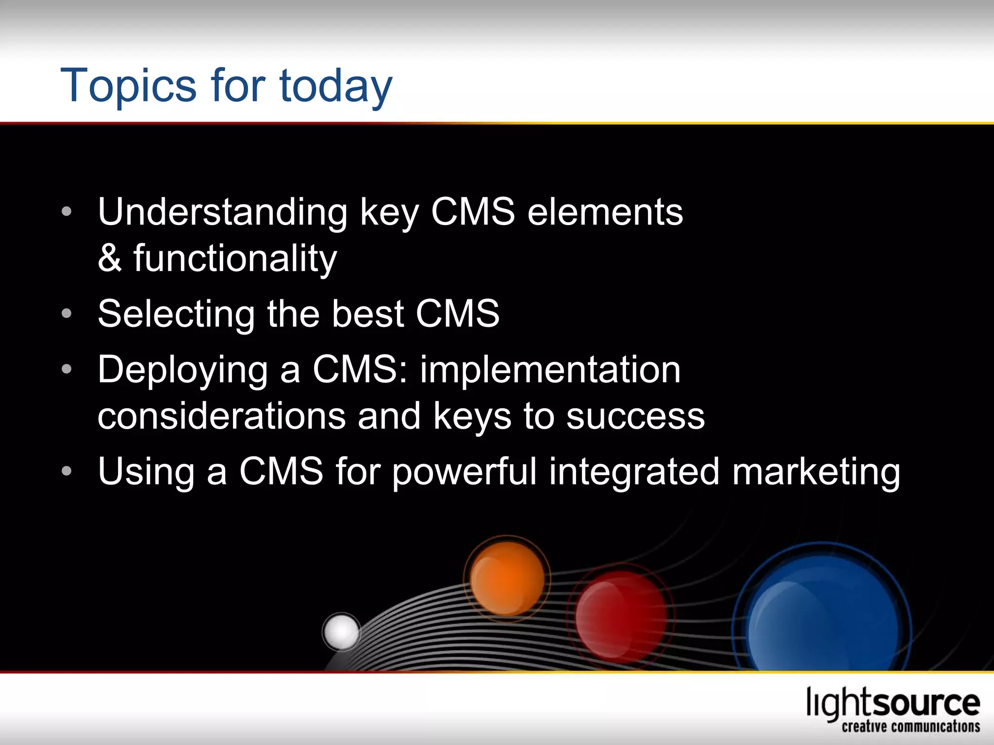 CMS Presentation | PDF