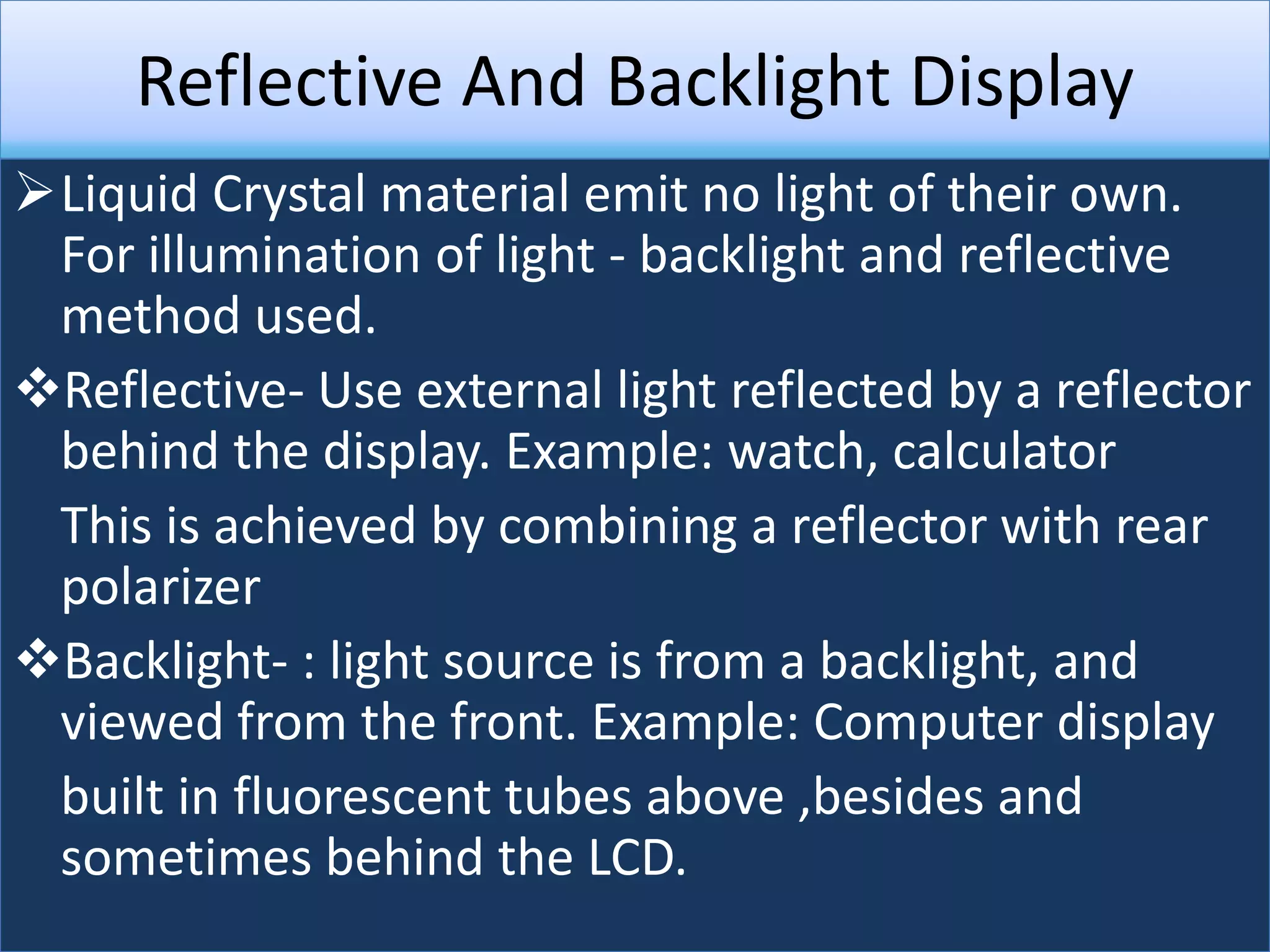 liquid crystal display | PPTX