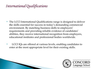 LCCI_presentation_ENG | PPT | Standardized Testing | Educational Assessment