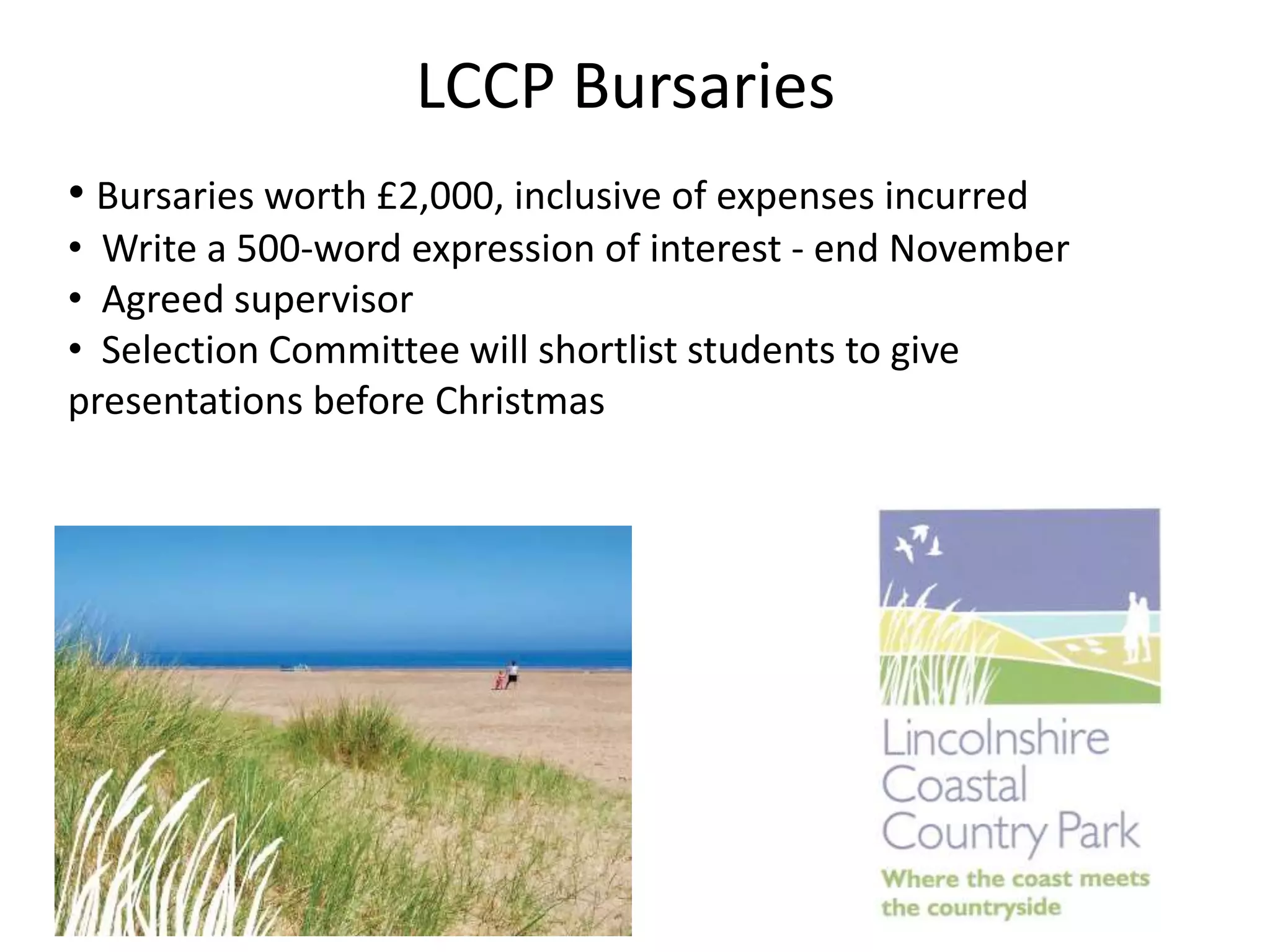 Lccp bursary presentation | PPSX