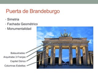 Elementos arquitectónicos del estilo neoclásico | PPTX