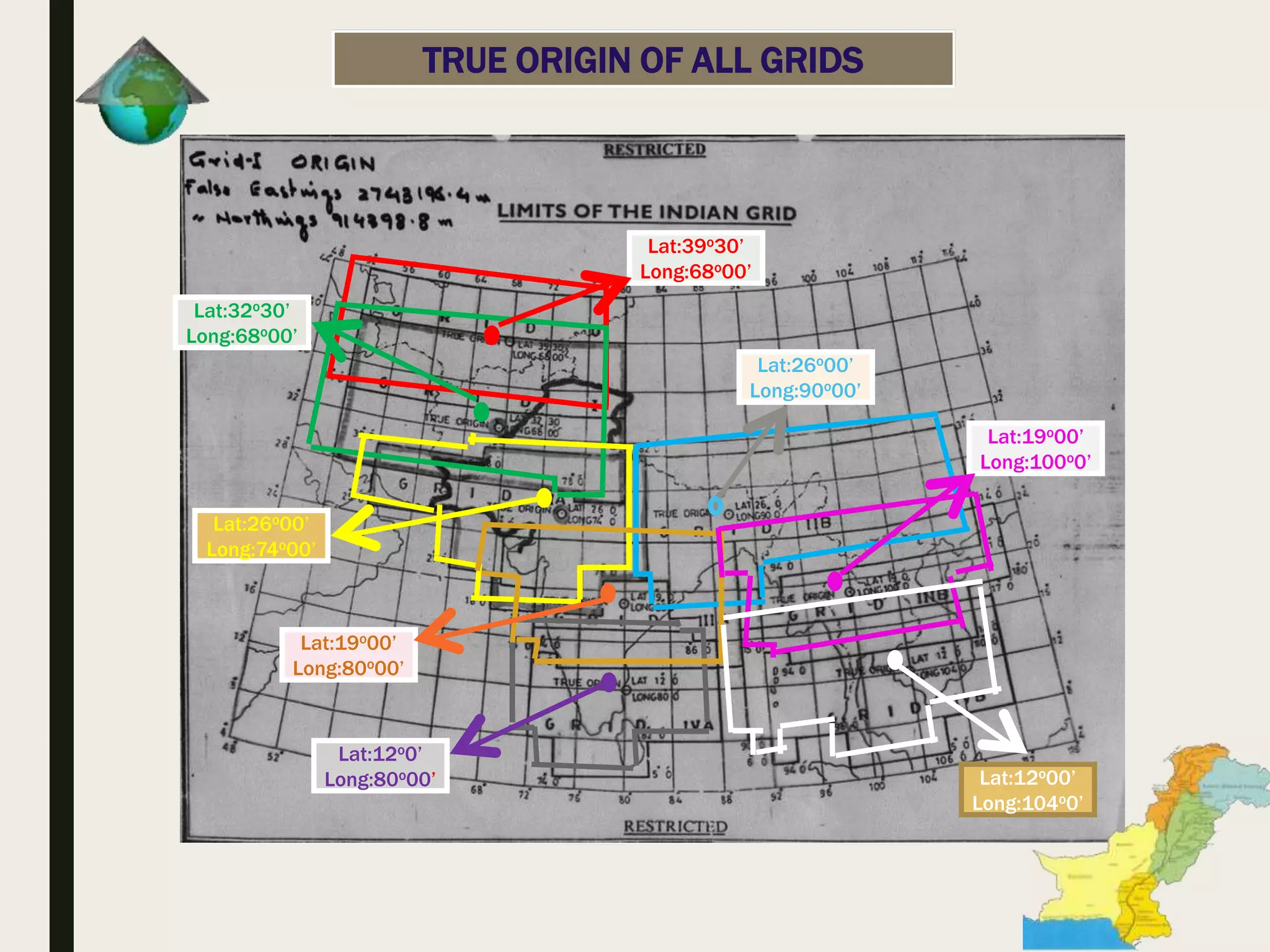 Map projection system used for the mapping of Pakistan | PPTX