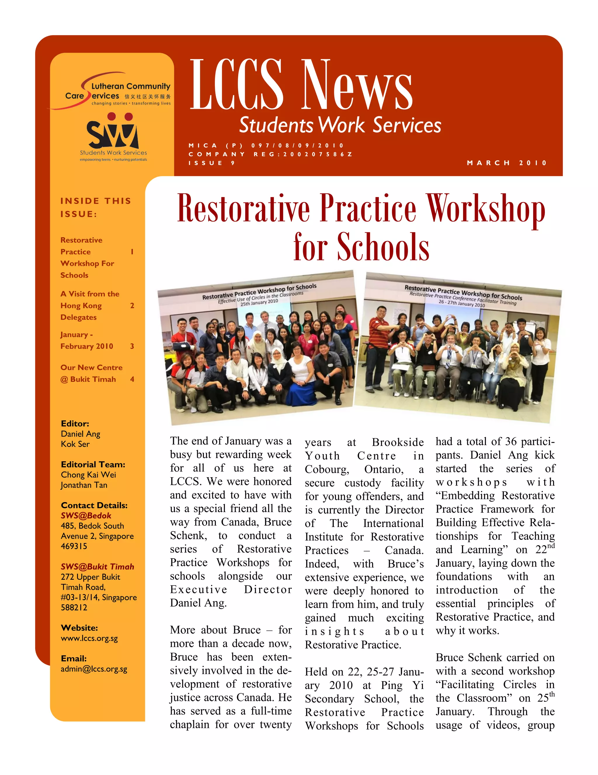 LCCS Newsletter (English) - March 2010 | PDF