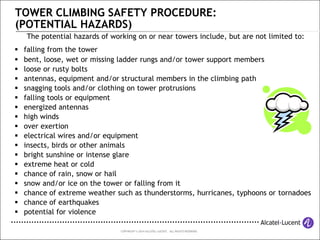 Lcc tower climbing awareness | PDF