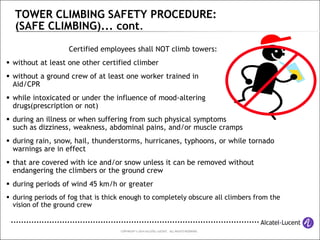 Lcc tower climbing awareness | PDF