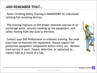 Lcc tower climbing awareness | PDF