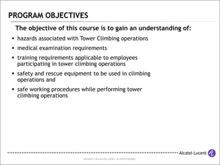 Lcc tower climbing awareness | PDF