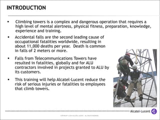 Lcc tower climbing awareness | PDF