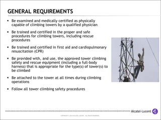 Lcc tower climbing awareness | PDF