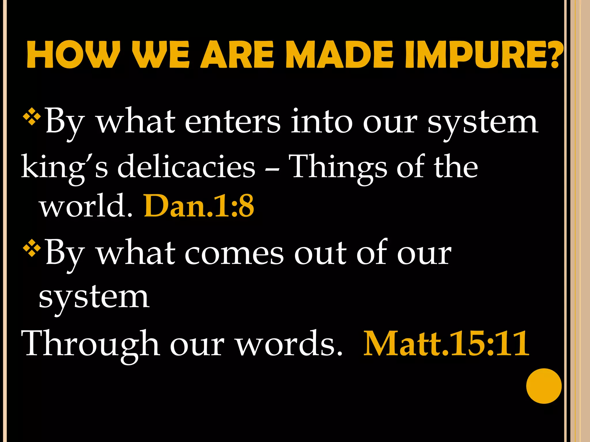 A call to walk in holiness | PPT