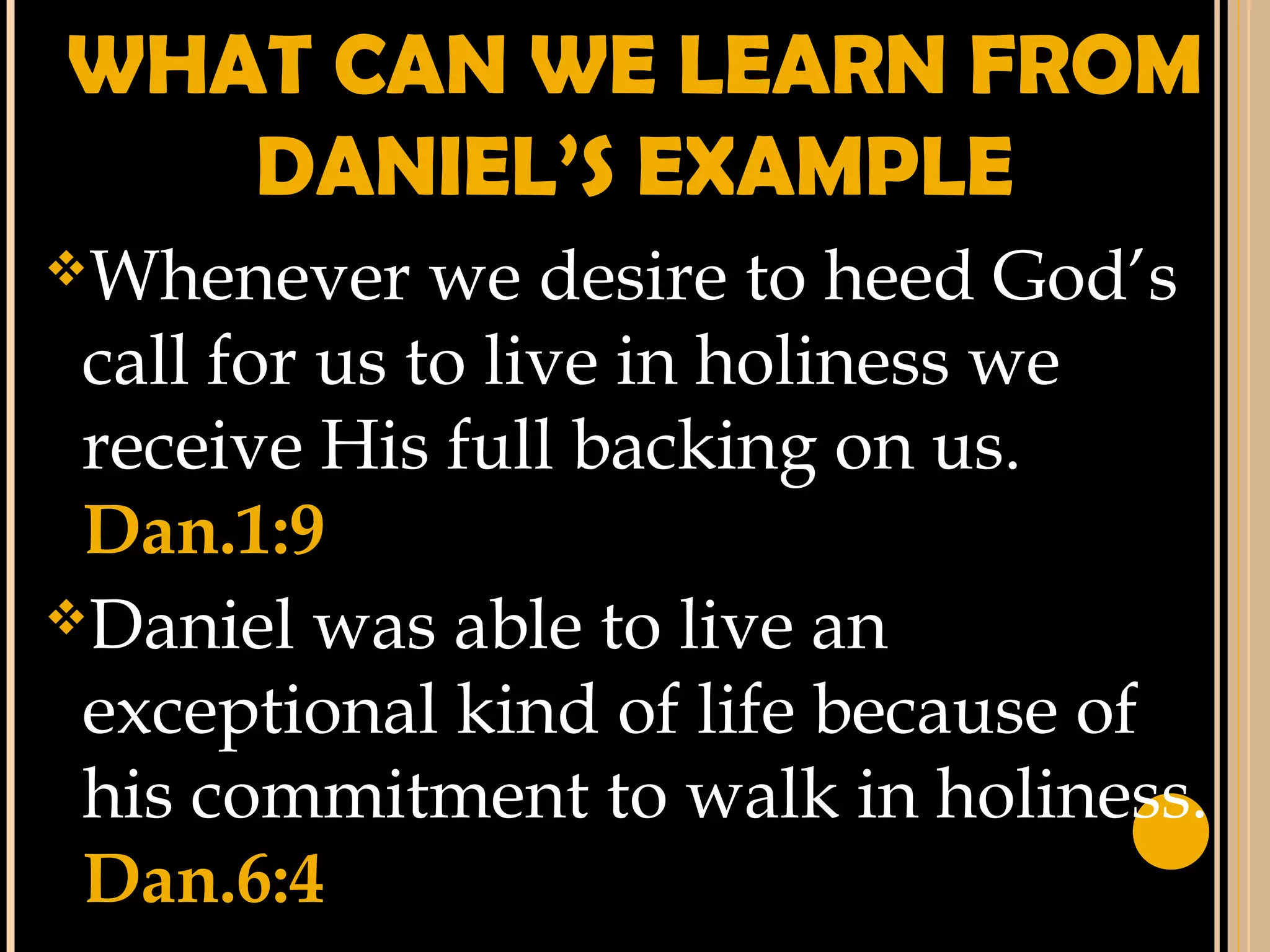 A call to walk in holiness | PPT