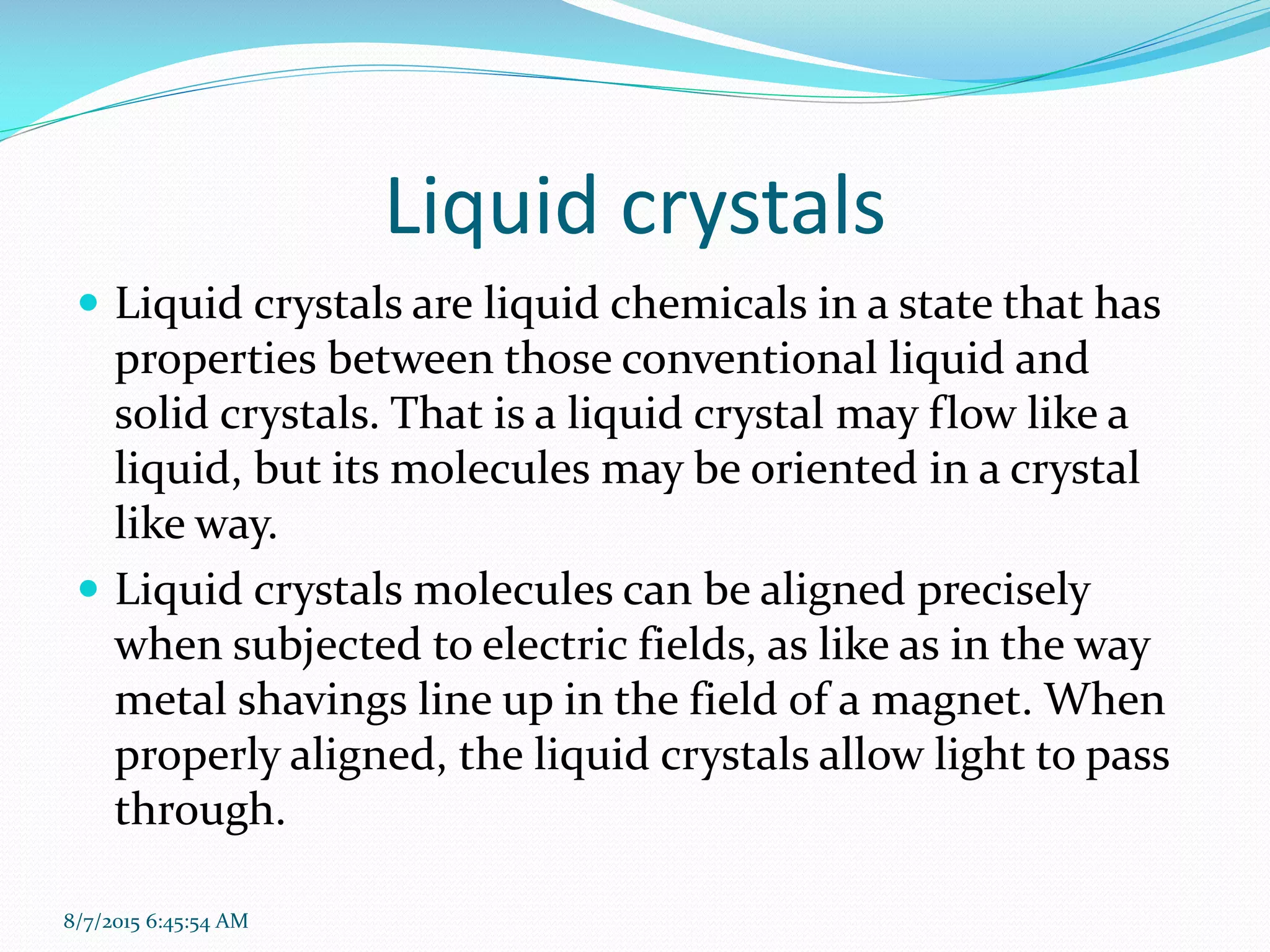 Liquid Crystal Display (LCD) | PPTX