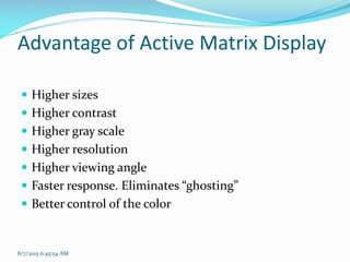 Liquid Crystal Display (LCD) | PPTX