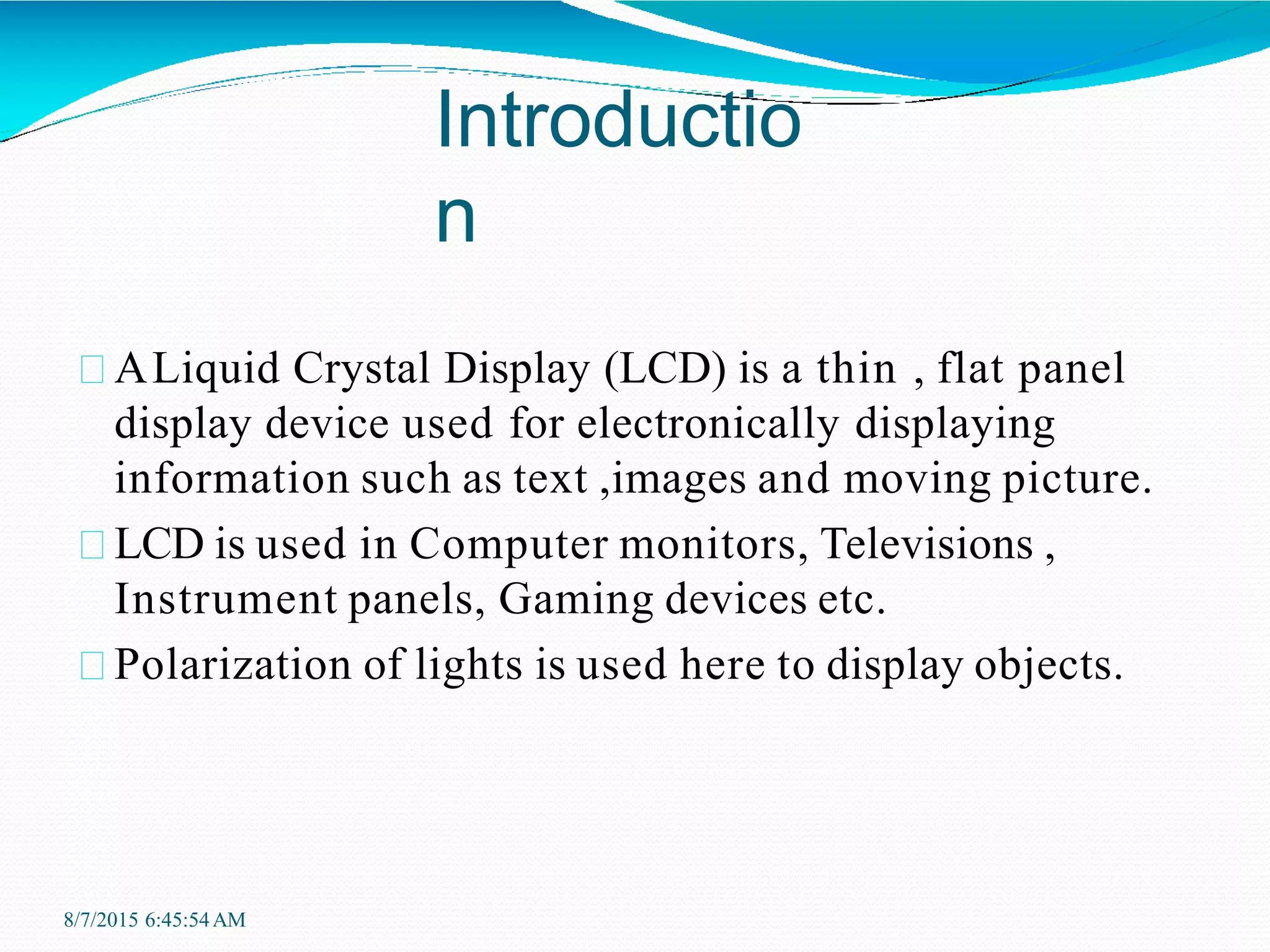 lcd presentation | PPTX
