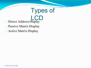 lcd presentation | PPTX