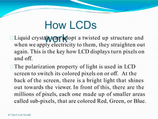lcd presentation | PPTX