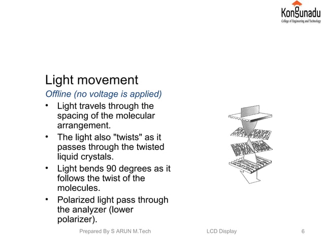Lcd | PPT | Chemistry | Science