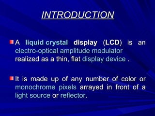 LCD | PPT