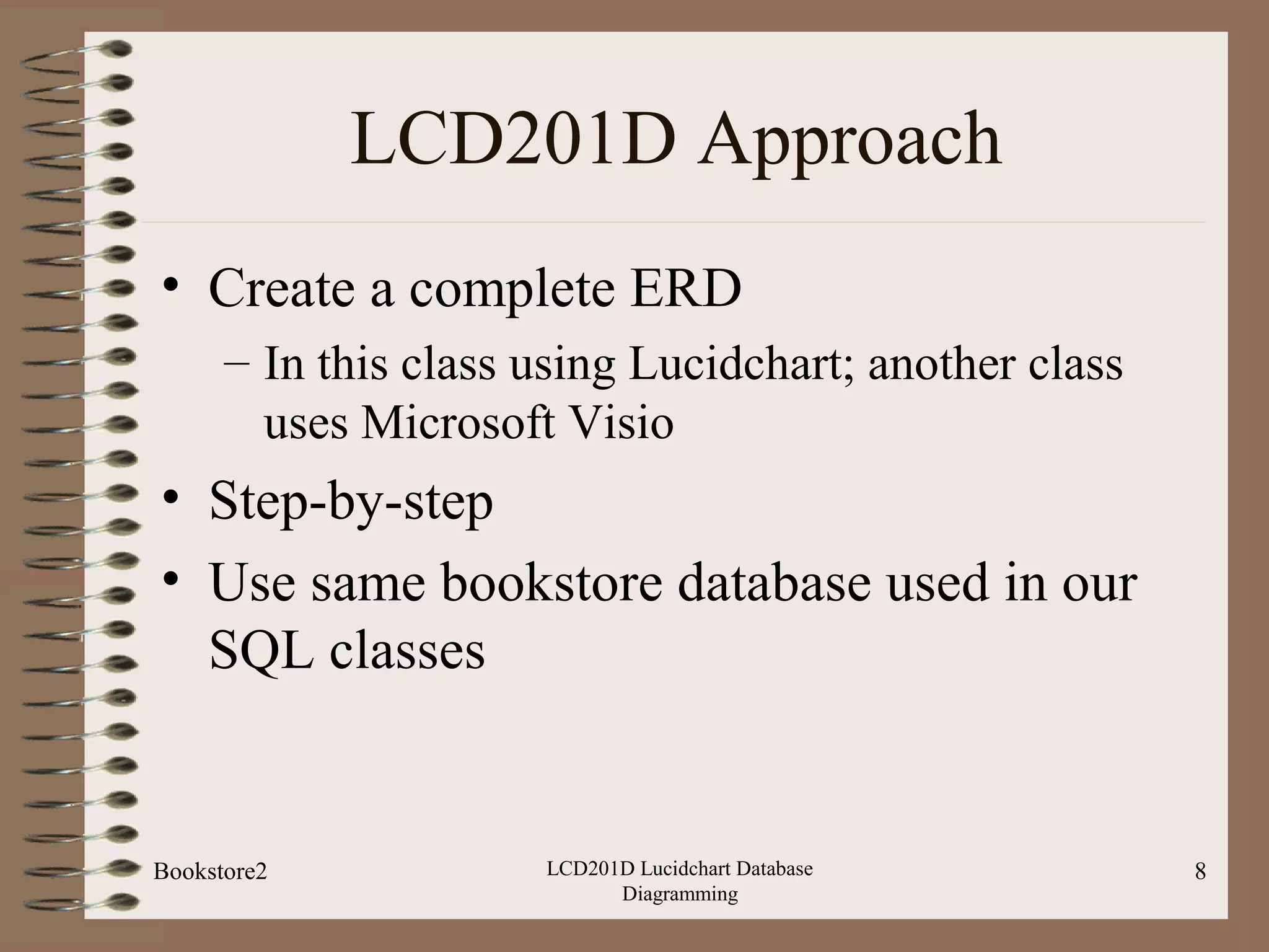 LCD201d Database Diagramming with Lucidchart | PPT
