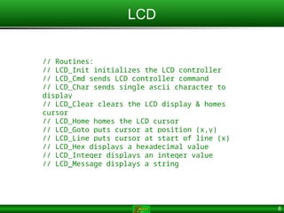 LCD ADC KEY UART additional interfacing1 | PPT
