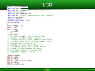 LCD ADC KEY UART additional interfacing1 | PPT