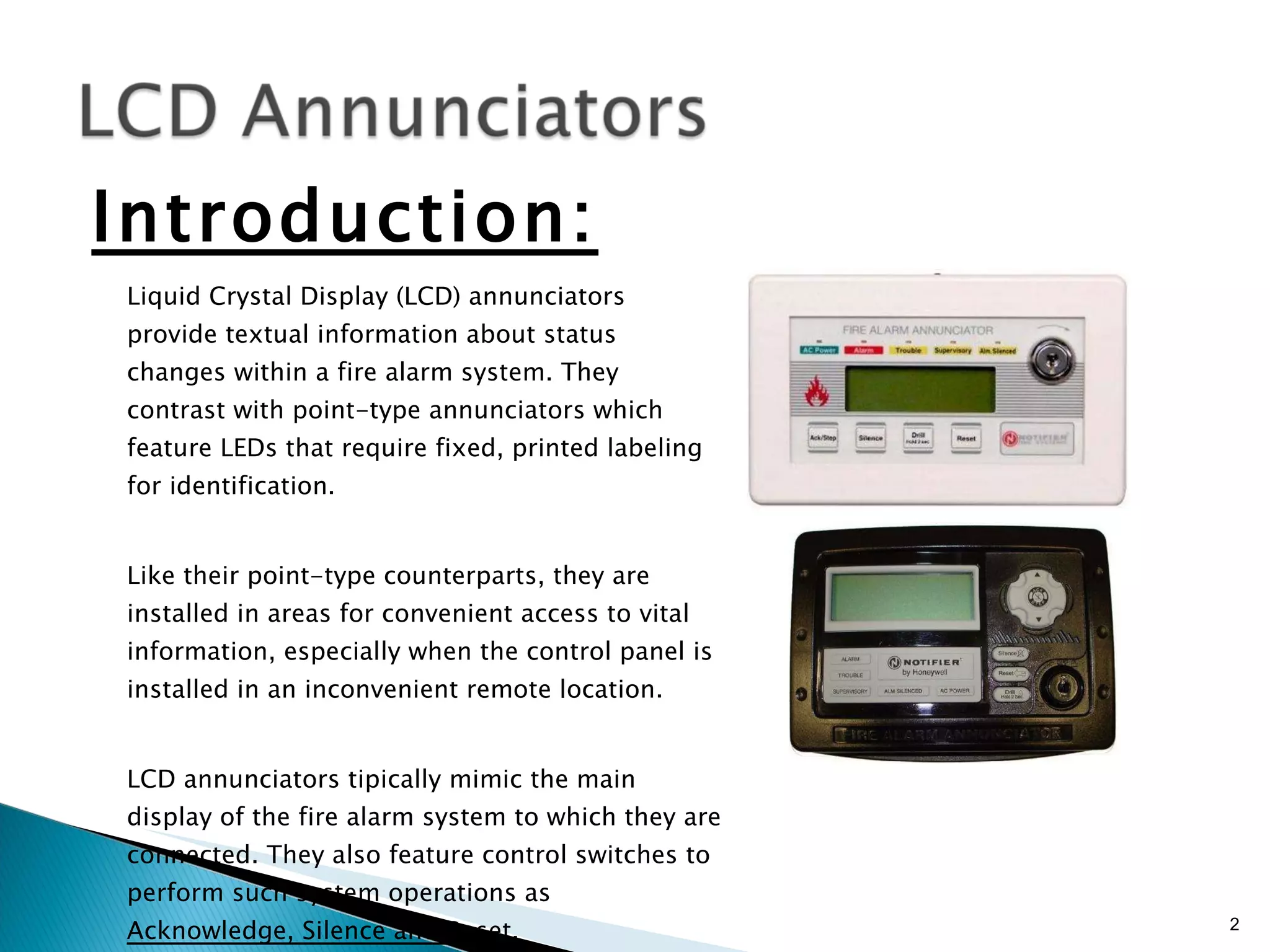 LCD Annunciators | PPT