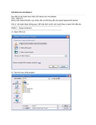 L C D Demo Cho Microblaze | DOCX