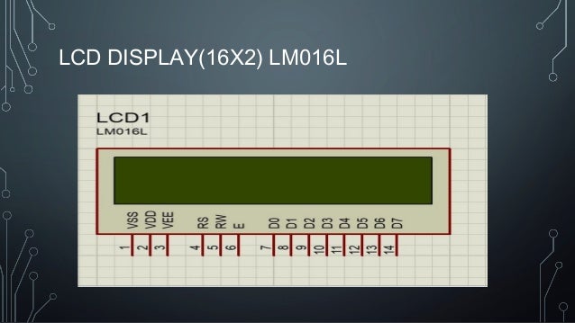 LM016L LCD DISPLAY PDF