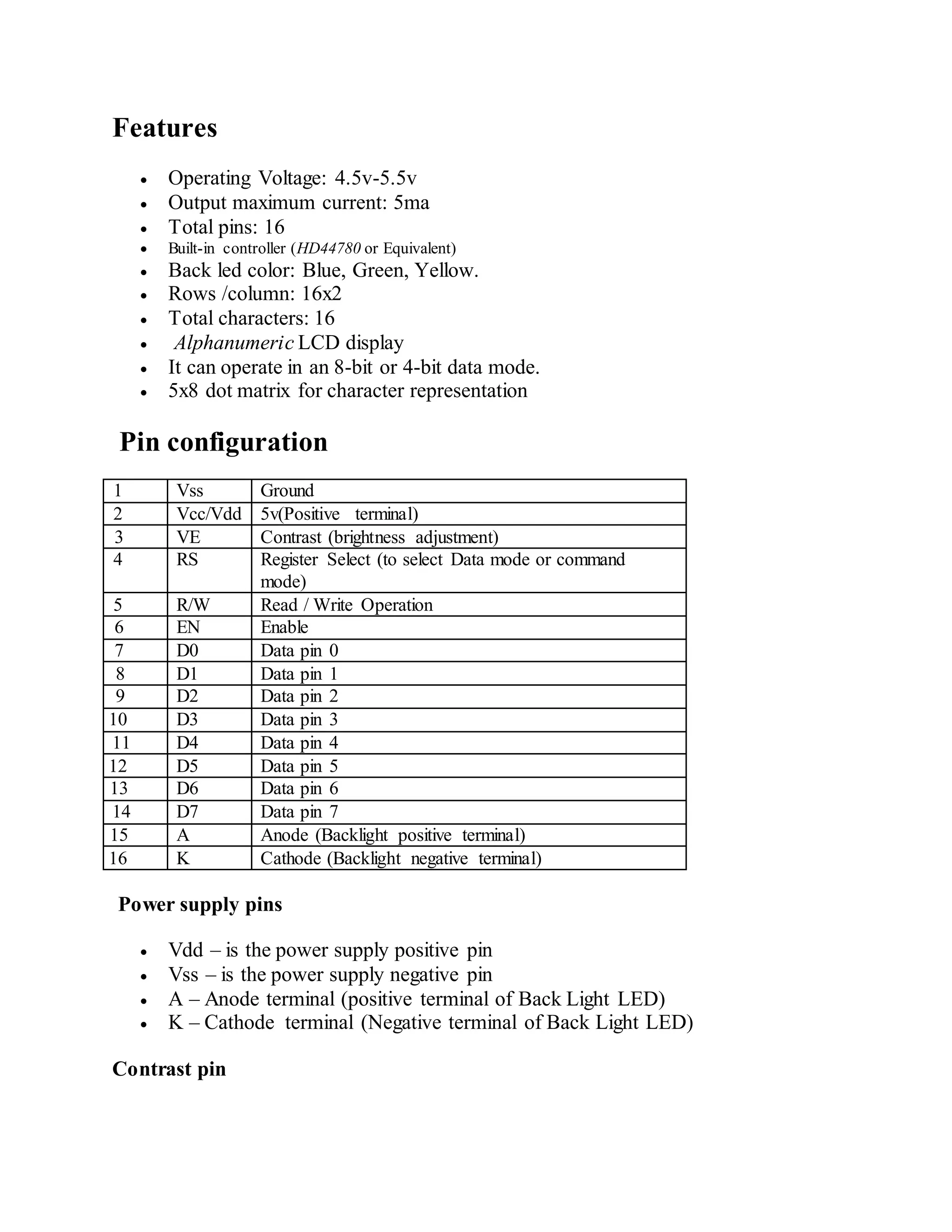 Lcd display | PDF