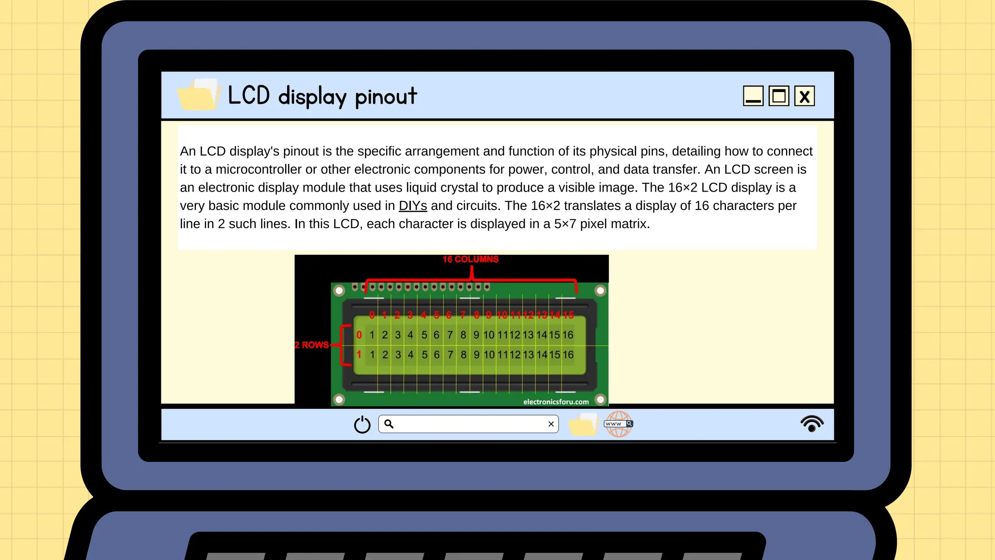 LCD display pinout of the following second hand | PDF