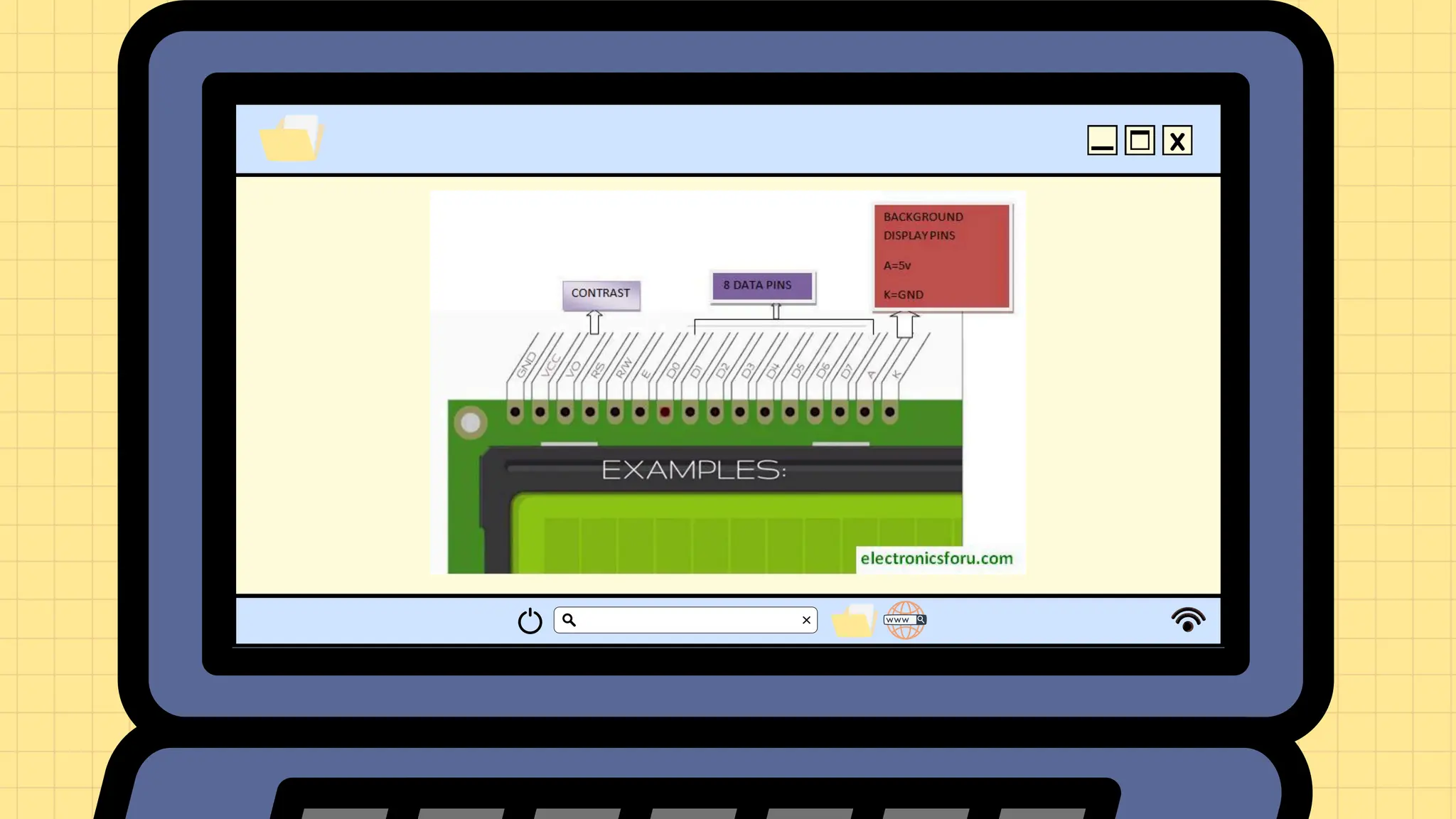 LCD display pinout of the following second hand | PDF