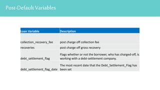 Default Prediction & Analysis on Lending Club Loan Data | PPTX