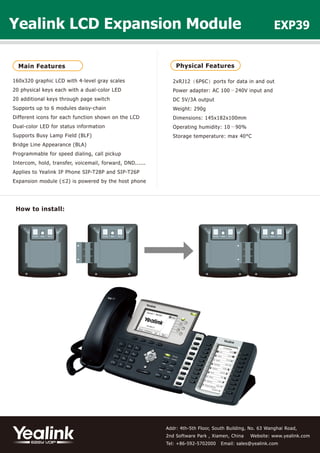 Lcd expansion module exp39 | PDF