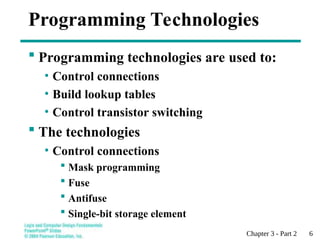 programmable logic arrays, programmable logic designs, | PPT