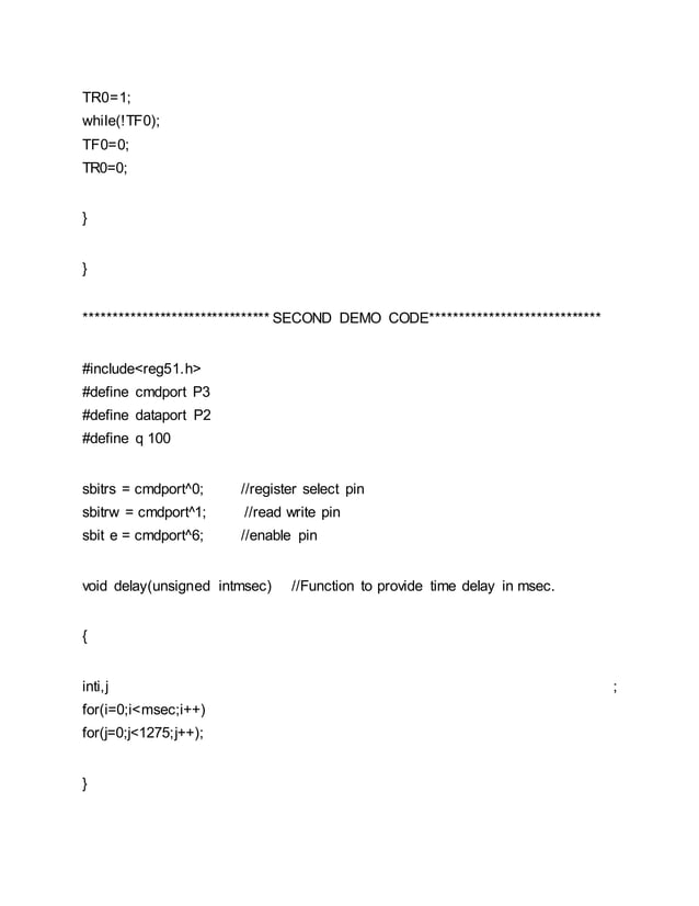 Lcd interfacing | PDF