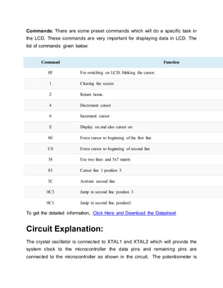 Lcd interfacing | PDF