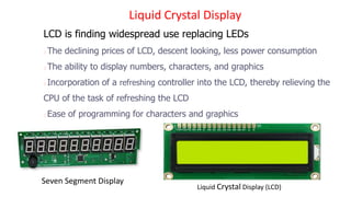 Lcd interfaing using 8051 and assambly language programming | PPTX