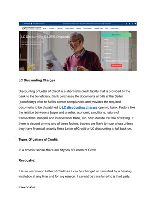 LC Discounting Charges | PDF