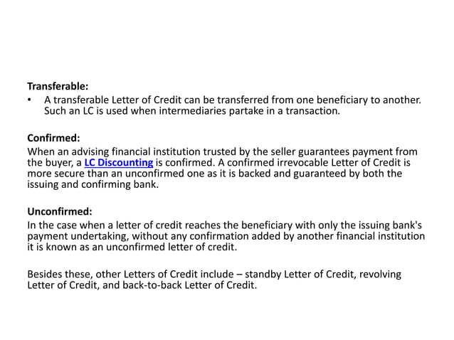 LC Discounting Charges | PPTX | Coupons and Discounts | Shopping