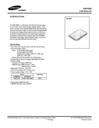 Lcd ks0108 (chip) | PDF