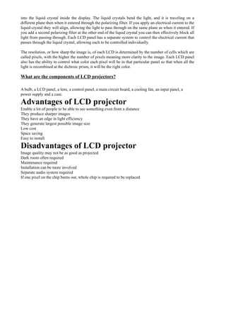 Lcd projector | PDF
