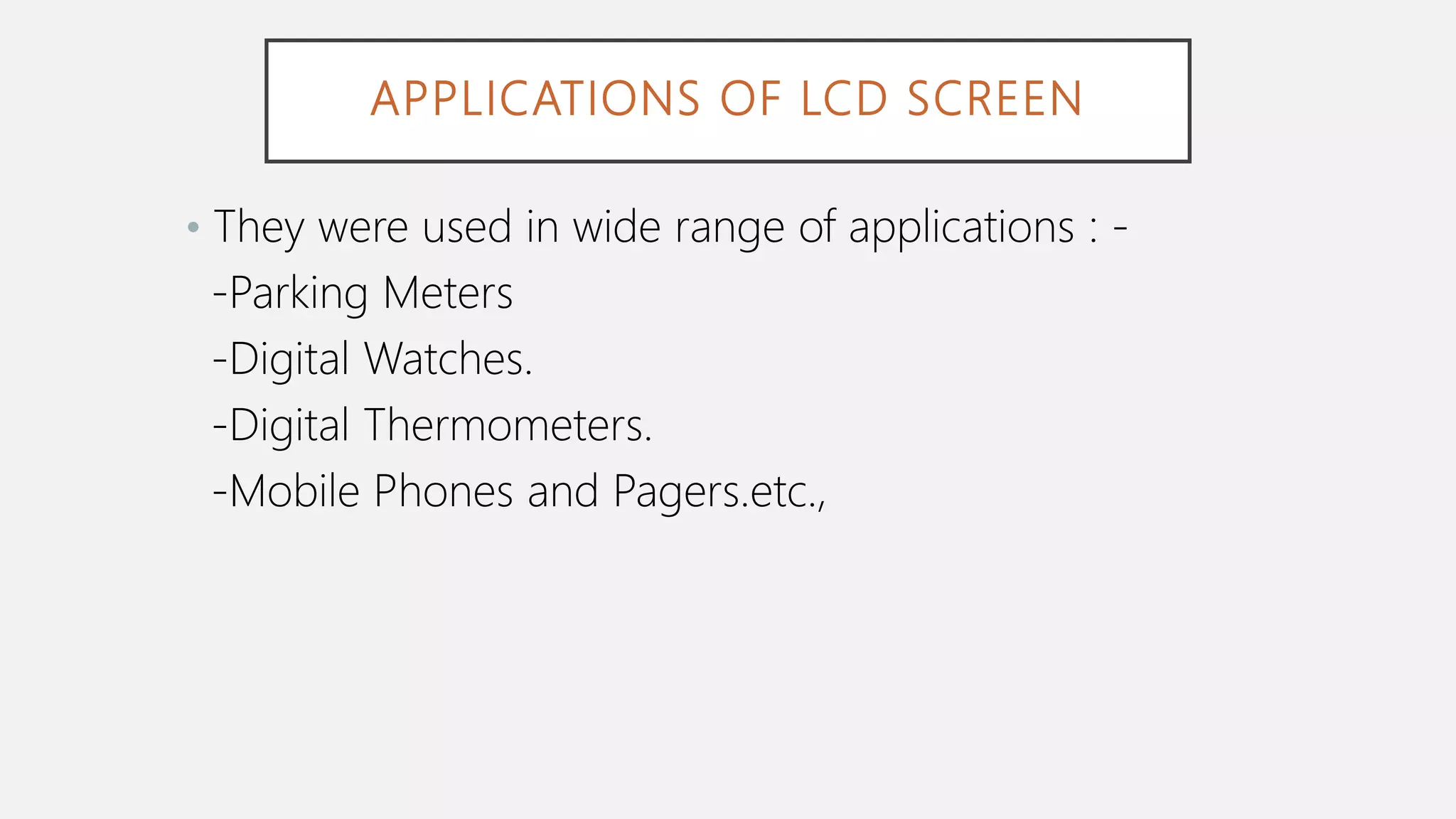 LCD AND LED SCREEN | PPTX