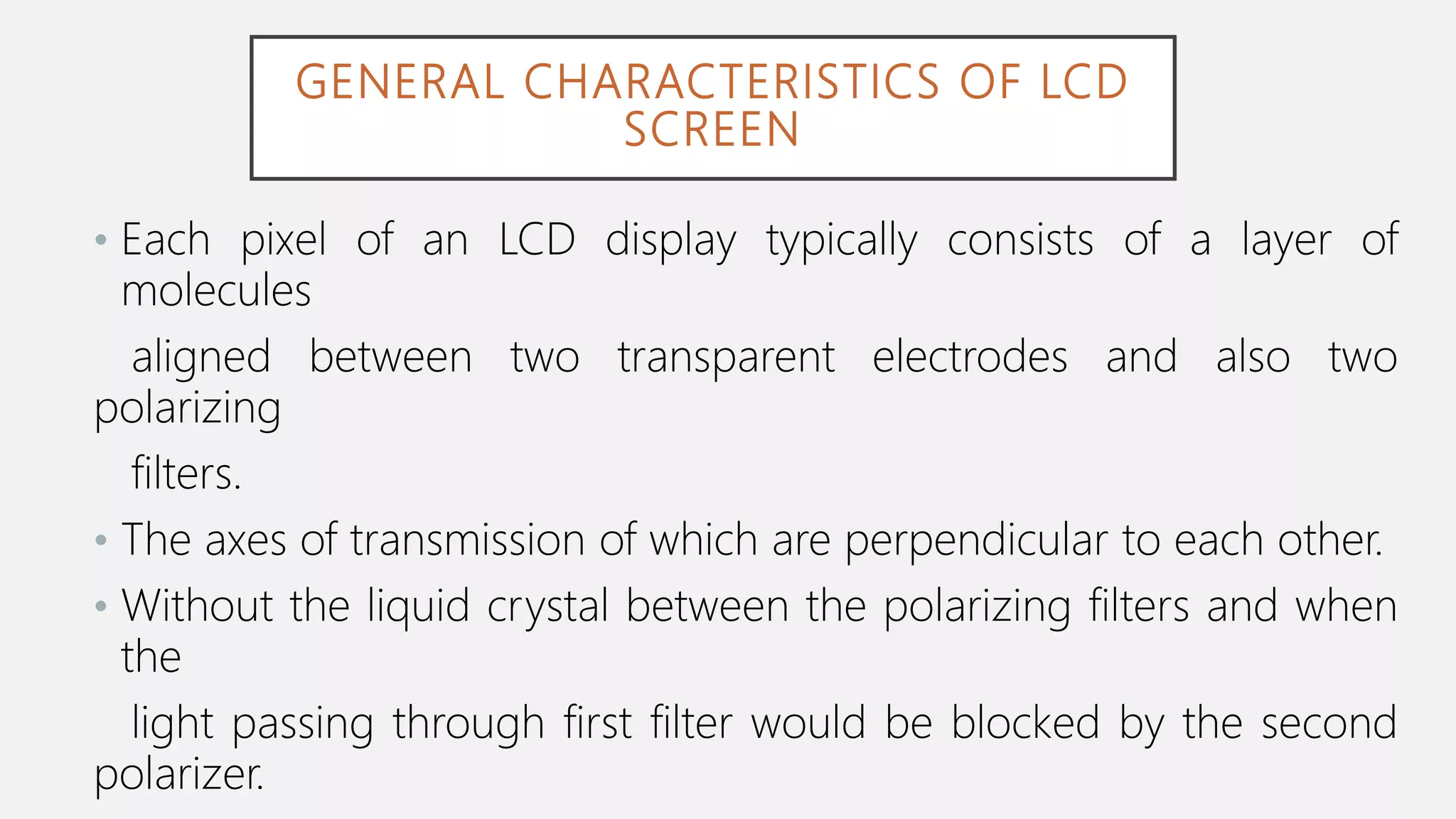 LCD AND LED SCREEN | PPTX