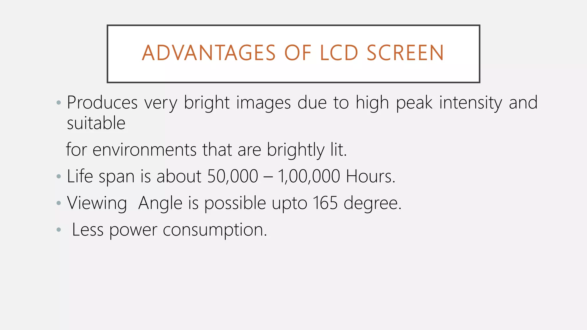 LCD AND LED SCREEN | PPTX