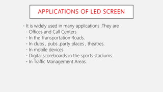 LCD AND LED SCREEN | PPTX